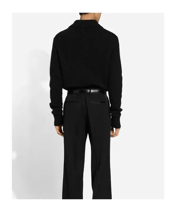Dolce & Gabbana Dolce Gabbana Dg Logo Embroidered Knitted Polo Shirt