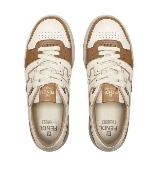 Fendi Low Top Sneakers - Nude