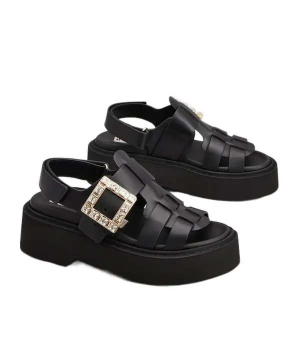ROGER VIVIER Embellished Platform Sandals