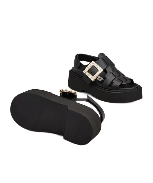 ROGER VIVIER Embellished Platform Sandals