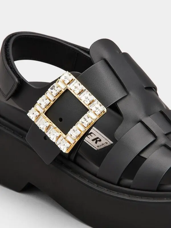 ROGER VIVIER Embellished Platform Sandals