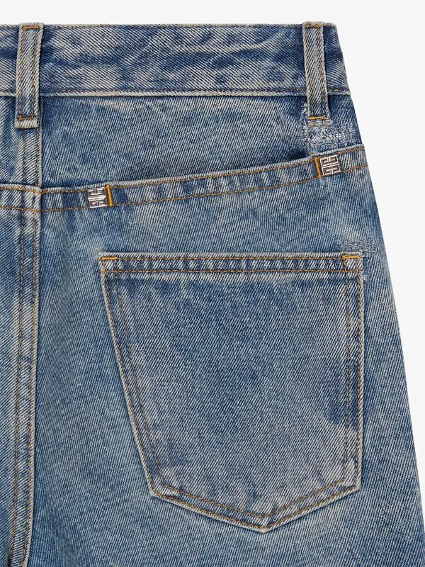 Givenchy Chain-detailed Bootcut Jeans - Medium Blue