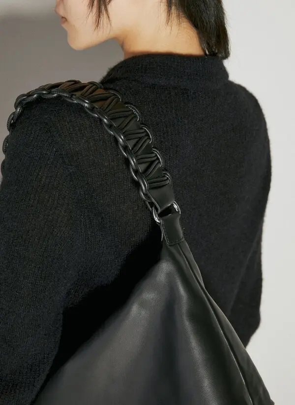 Kara Lattice Leather Tote Bag