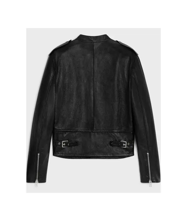 Celine Racer Blouson Jacket In Soft Lambskin