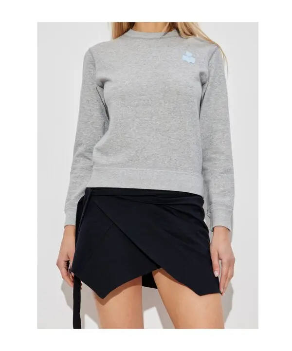 Isabel Marant Étoile Logo Print Sweatshirt - Gray