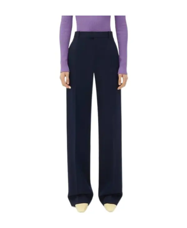 Bottega Veneta Pleat Front Tailored Trousers - Black