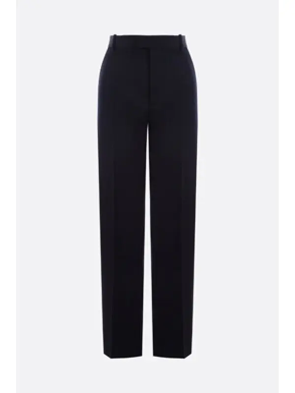 Bottega Veneta Tailored Straight-leg Trousers - Black
