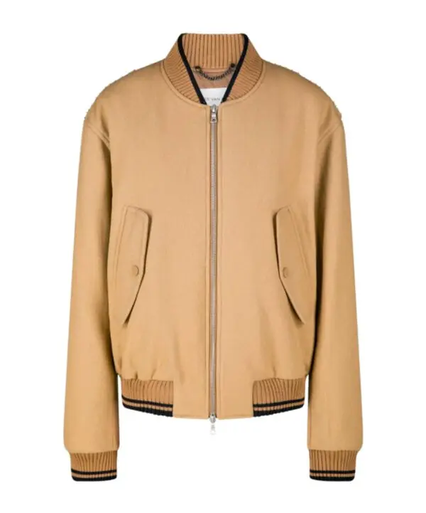Dries Van Noten Long Sleeve Bomber Jacket - Nude