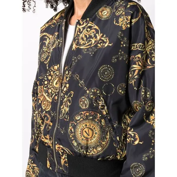 Versace Baroque Print Bomber Jacket