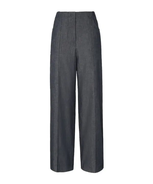 Fendi High Waist Wide Leg Jeans