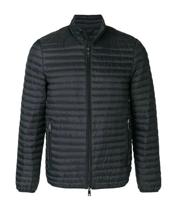 Emporio Armani Padded Zip-up Jacket - Black