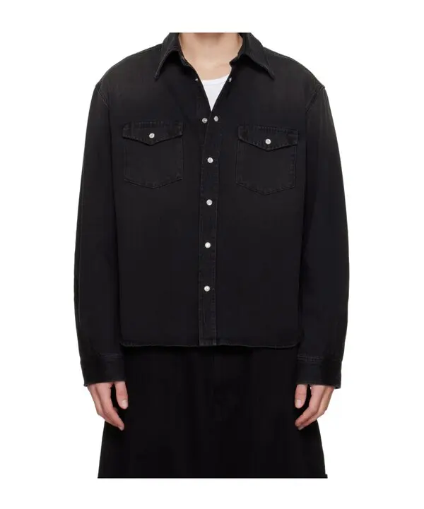 Givenchy Chest Pocket Denim Shirt - Black