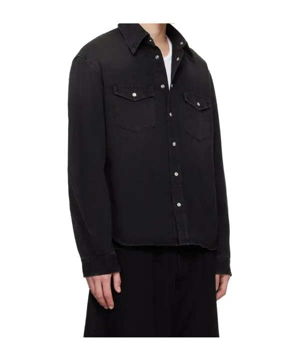 Givenchy Chest Pocket Denim Shirt - Black