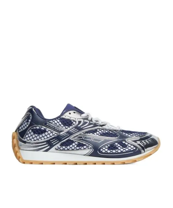 Bottega Veneta Orbit Lace-up Sneakers - Abyss/silver