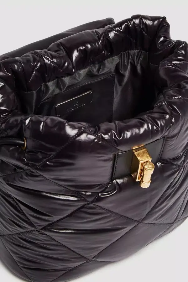 Moncler Quilted Foldover Top Backpack