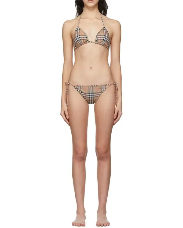Burberry Vintage Check Bikini Set - Nude