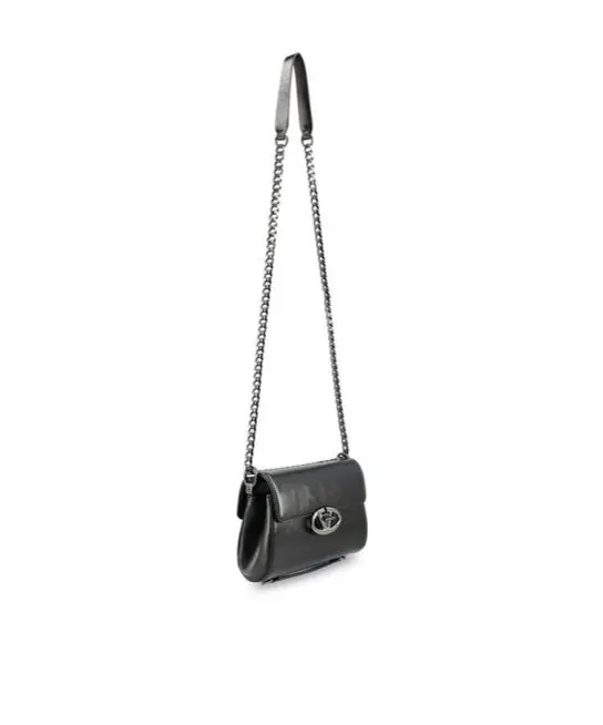 Valentino Garavani Logo Plaque Foldover Shoulder Bag