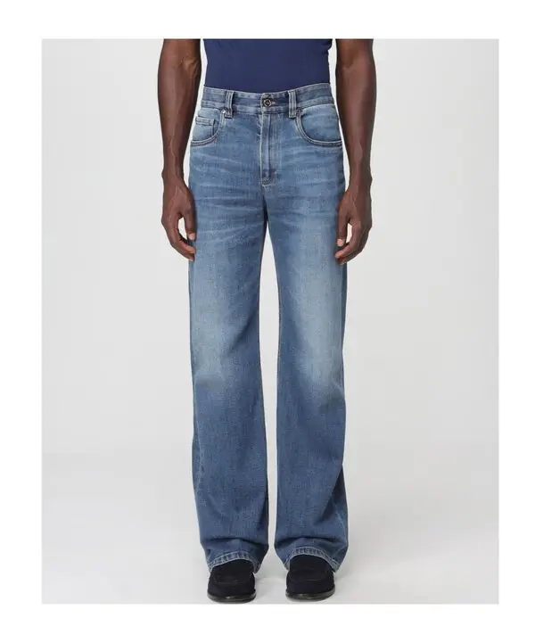 Brunello Cucinelli Logo Patch Flared Leg Jeans