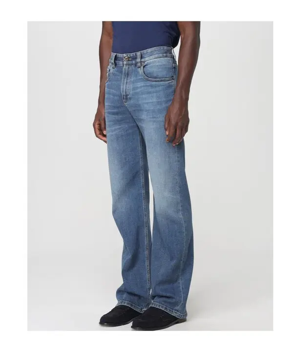 Brunello Cucinelli Logo Patch Flared Leg Jeans