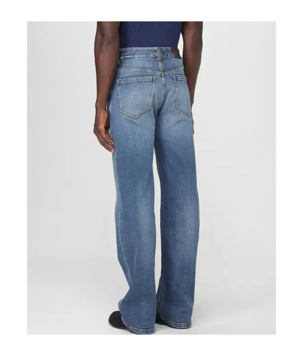 Brunello Cucinelli Logo Patch Flared Leg Jeans