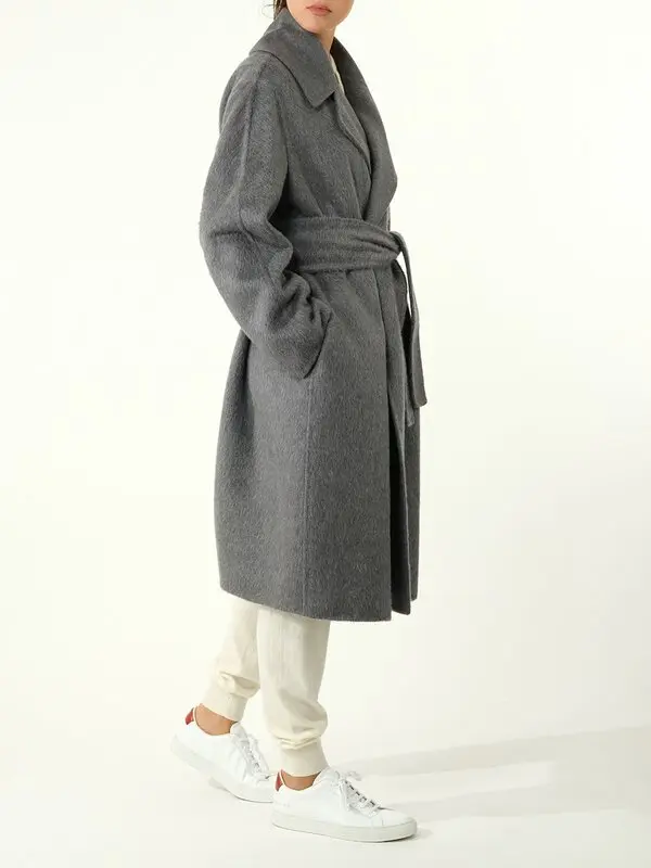 Max Mara Lapel Coat - Gray