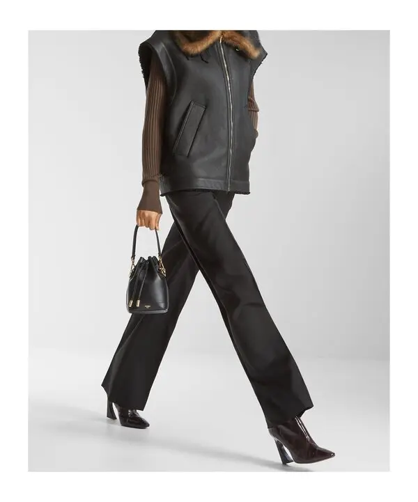 Fendi Pleated Wide-leg Trousers