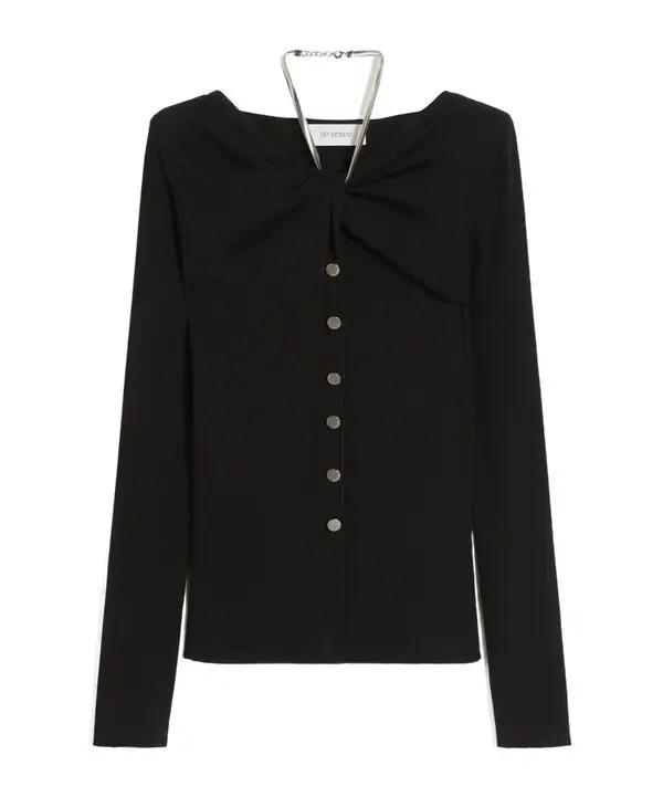 Sportmax Chain Detail Cardigan - Black