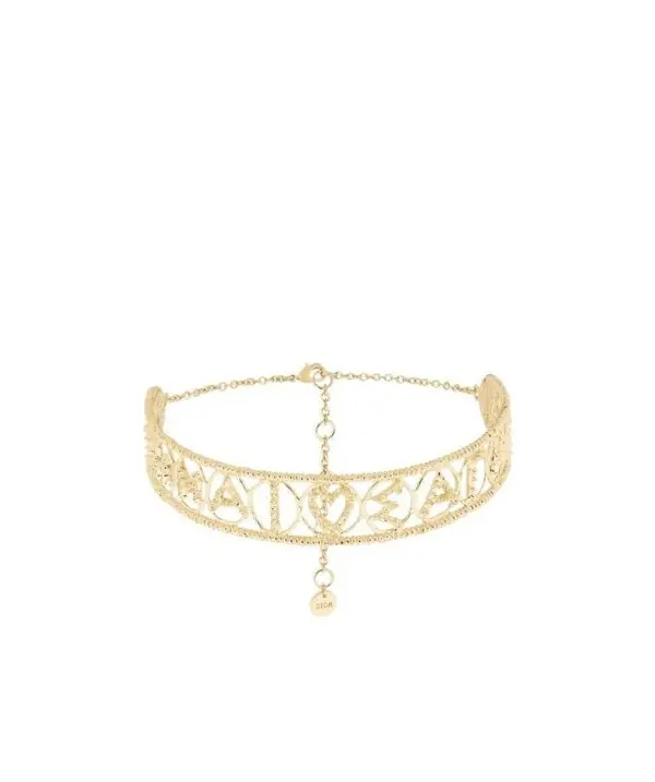 Dior Gold Logo Necklace - Yellow