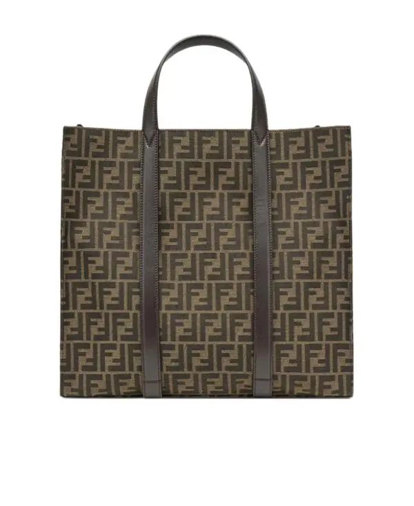 Fendi Ff Jacquard Tote Bag - Black