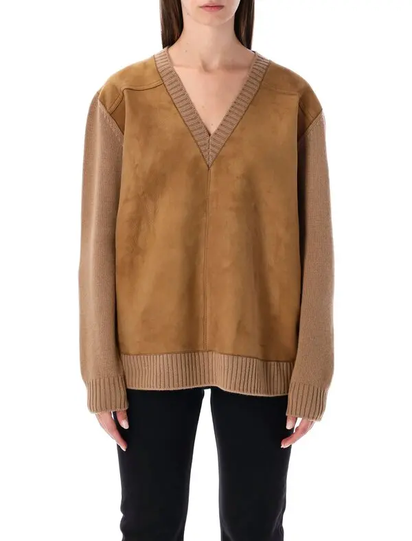 Prada V-neck Knitted Jumper