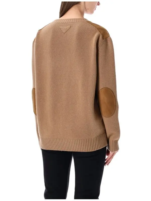 Prada V-neck Knitted Jumper