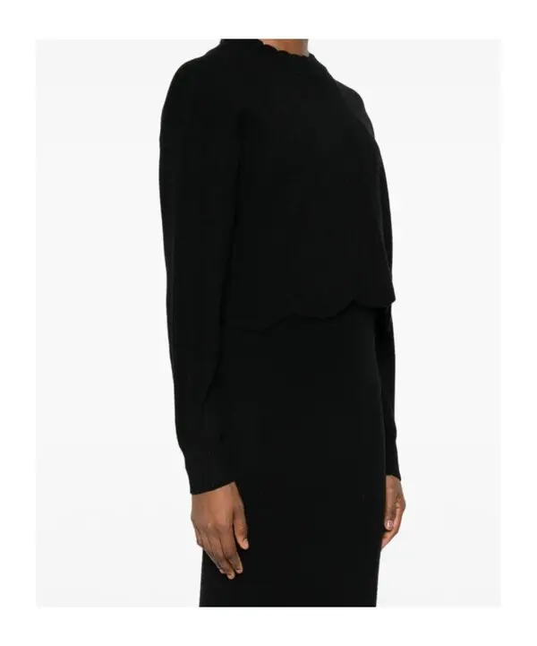 TWINSET Textured Knit Round Neck Sweater
