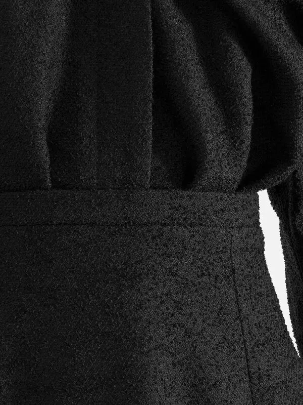 Dior Asymmetrical Dress With Slit Neckline And Pockets