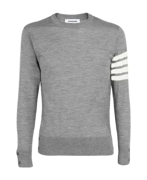 Thom Browne 4-bar Crewneck Pullover