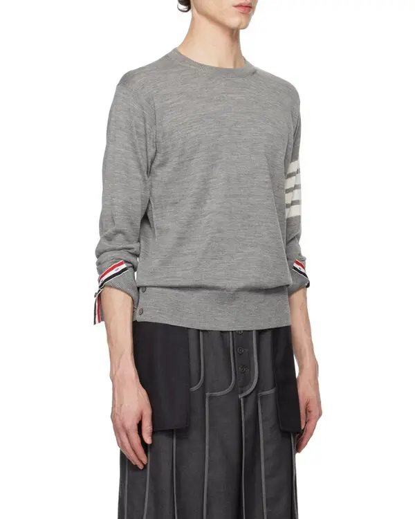 Thom Browne 4-bar Crewneck Pullover