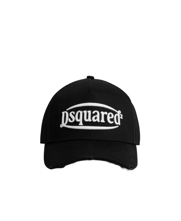 Dsquared2 Logo Embroidered Baseball Cap - Black