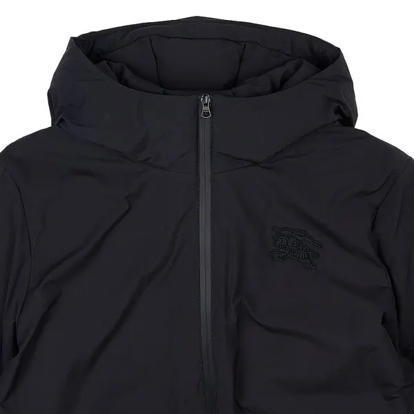 Burberry Hooded Jacket With Belt And Flip Pockets