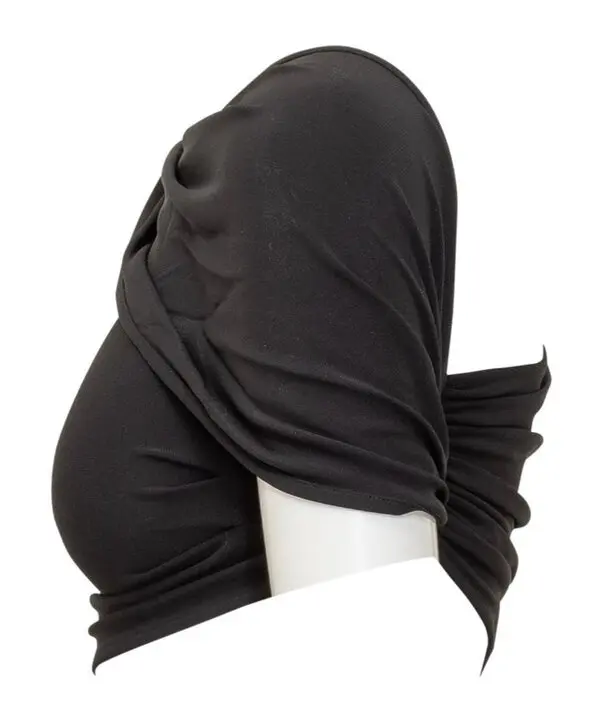 Casablanca Crepe Draped Crop Top