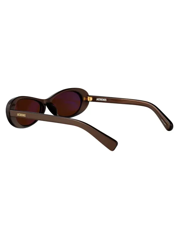 Jacquemus Oval Frame Sunglasses - Brown
