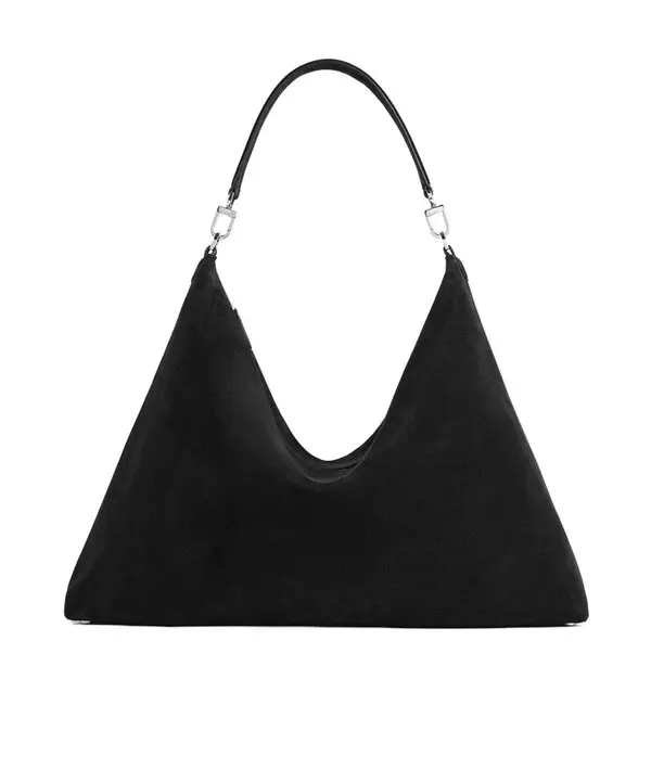 TOTEME Zipper Shoulder Bag - Black
