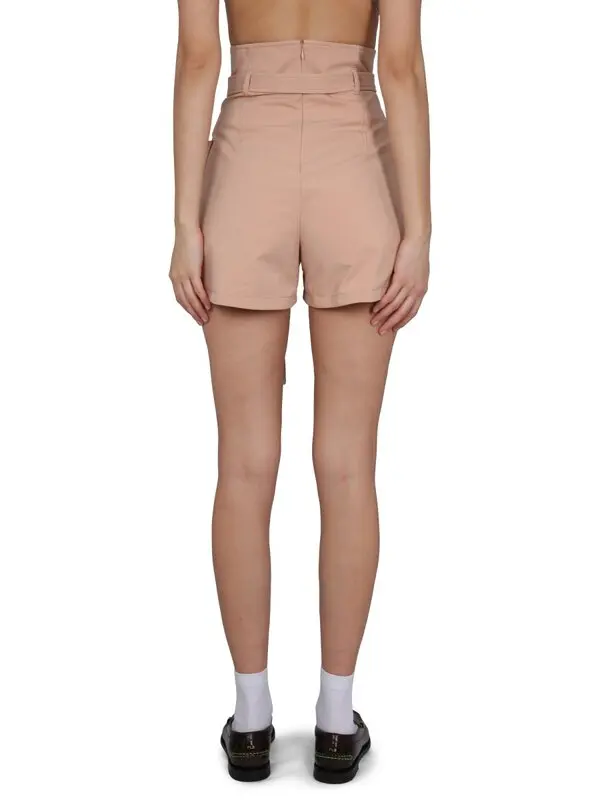 Philosophy Di Lorenzo Serafini High-waisted Belted Shorts - Nude
