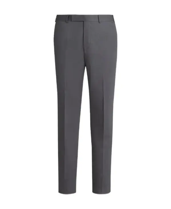 Zegna Tailored Logo Trousers - Black