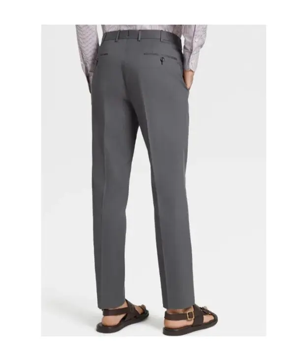 Zegna Tailored Logo Trousers - Black
