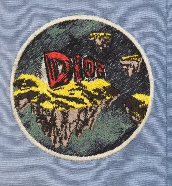 Dior Logo Patch Straight Leg Jeans - Blue
