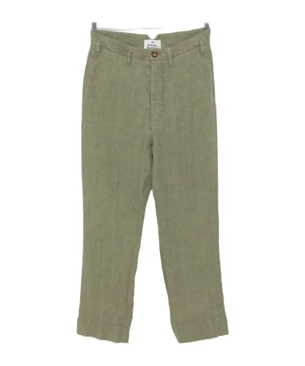 VIVIENNE WESTWOOD Linen Trousers - Gray