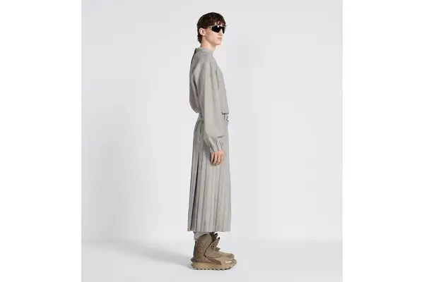 Dior Belted Pleated Skirt