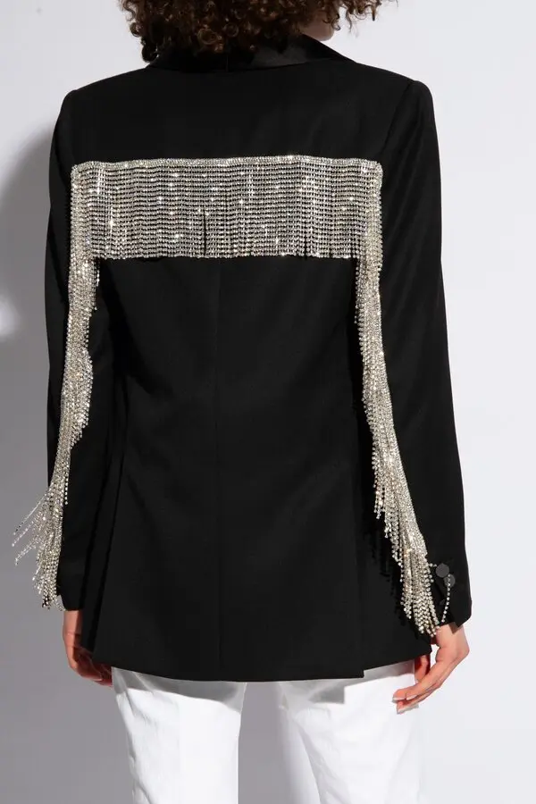 Dsquared2 Oversized Blazer With Crystal Tassels