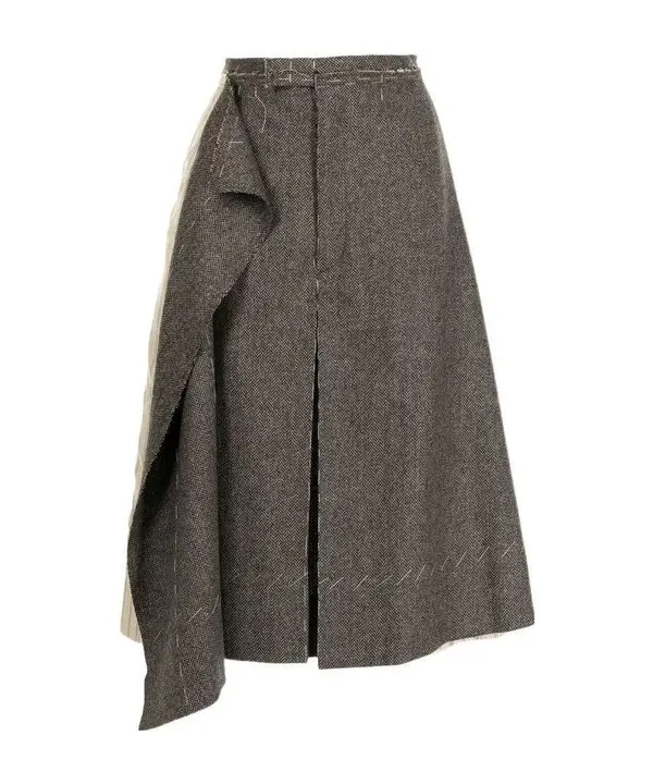 MAISON MARGIELA Deconstructed Striped Bermuda Shorts - No