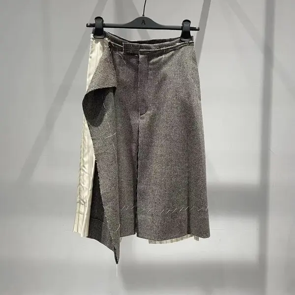 MAISON MARGIELA Deconstructed Striped Bermuda Shorts