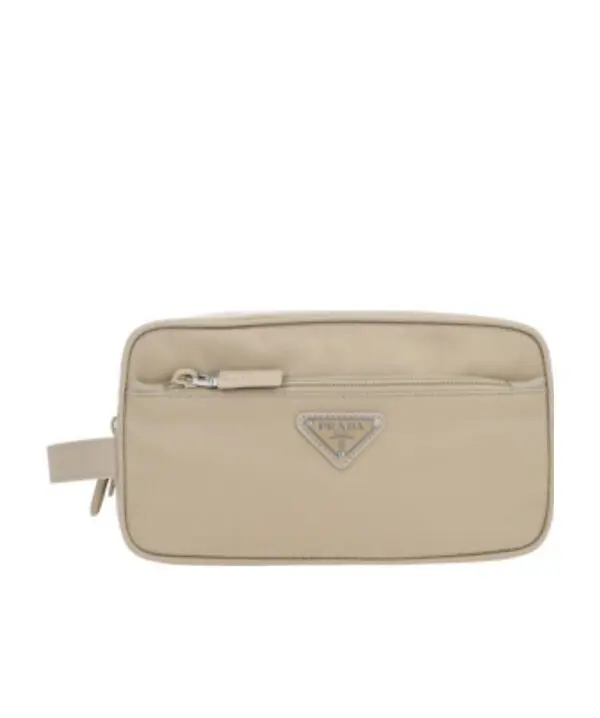 Prada Re-nylon Wash Bag - Desert Yellow